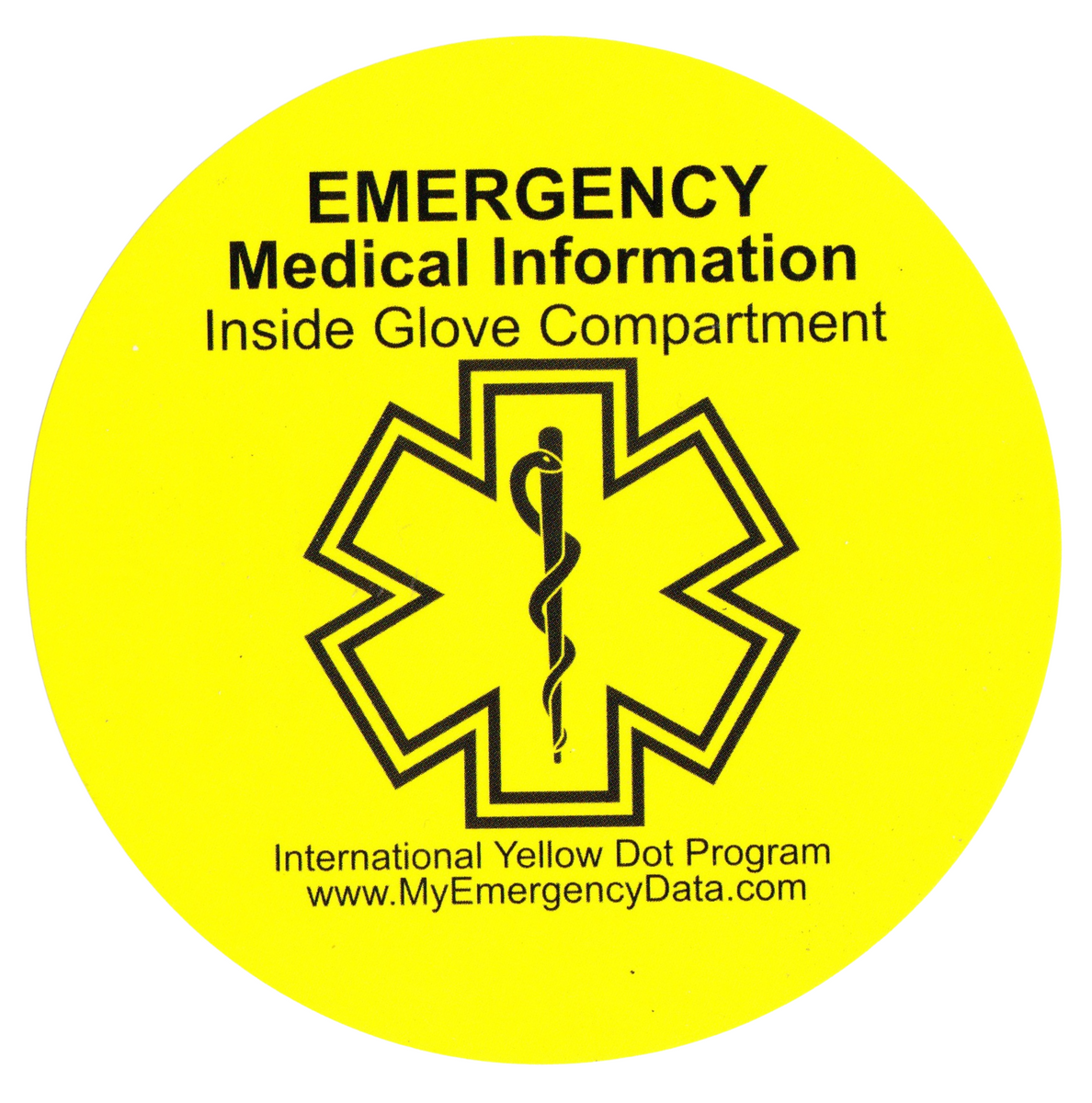 Yellow Dot Decals – My Emergency Data